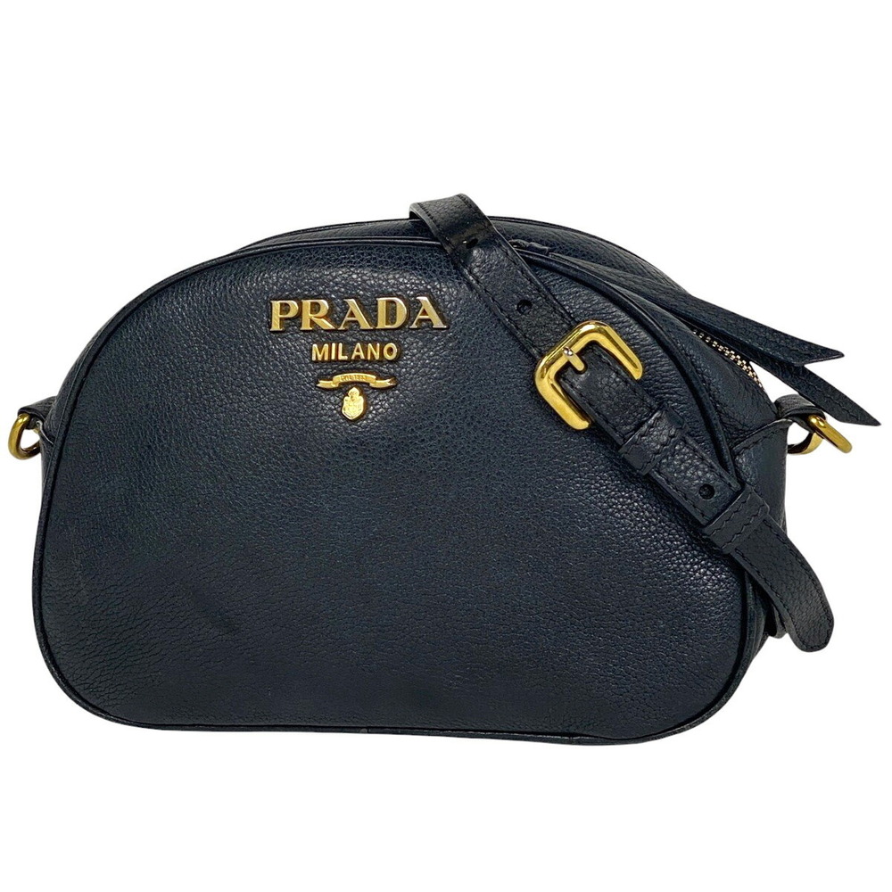 Prada Crossbody Leather Navy Blue - Gem